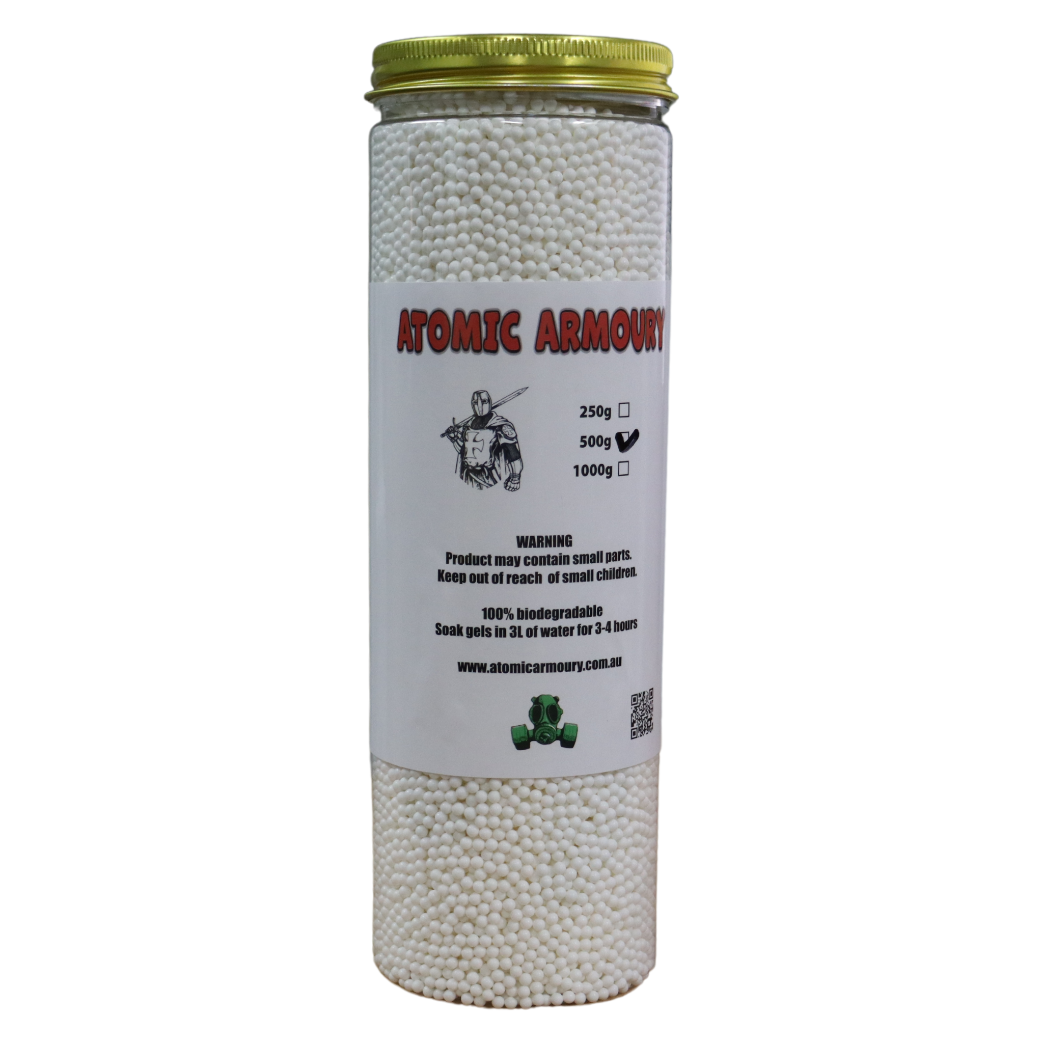 500g White Knight Hardened Milky Gelball Canister Ammo 4.5 STAR⭐ ...