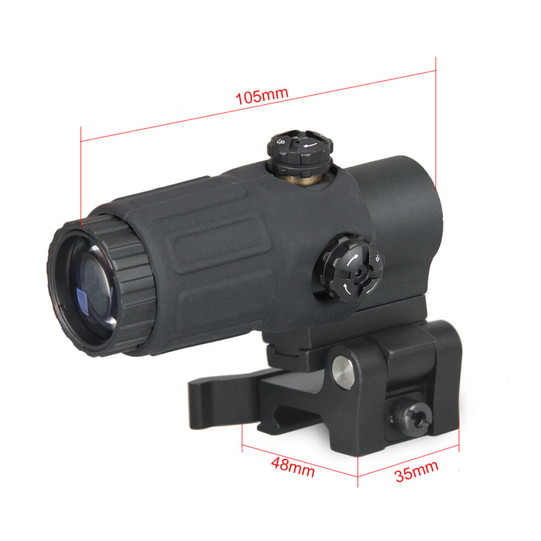Tactical Holographic Hunting Sight Combo Set 558 Red Dot+G33 Magnifier ...