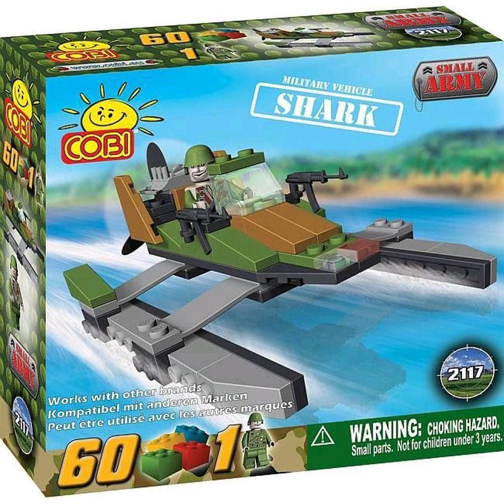 Small Army - 60 Piece Shark Military Vehicle Construction Set – Command ...