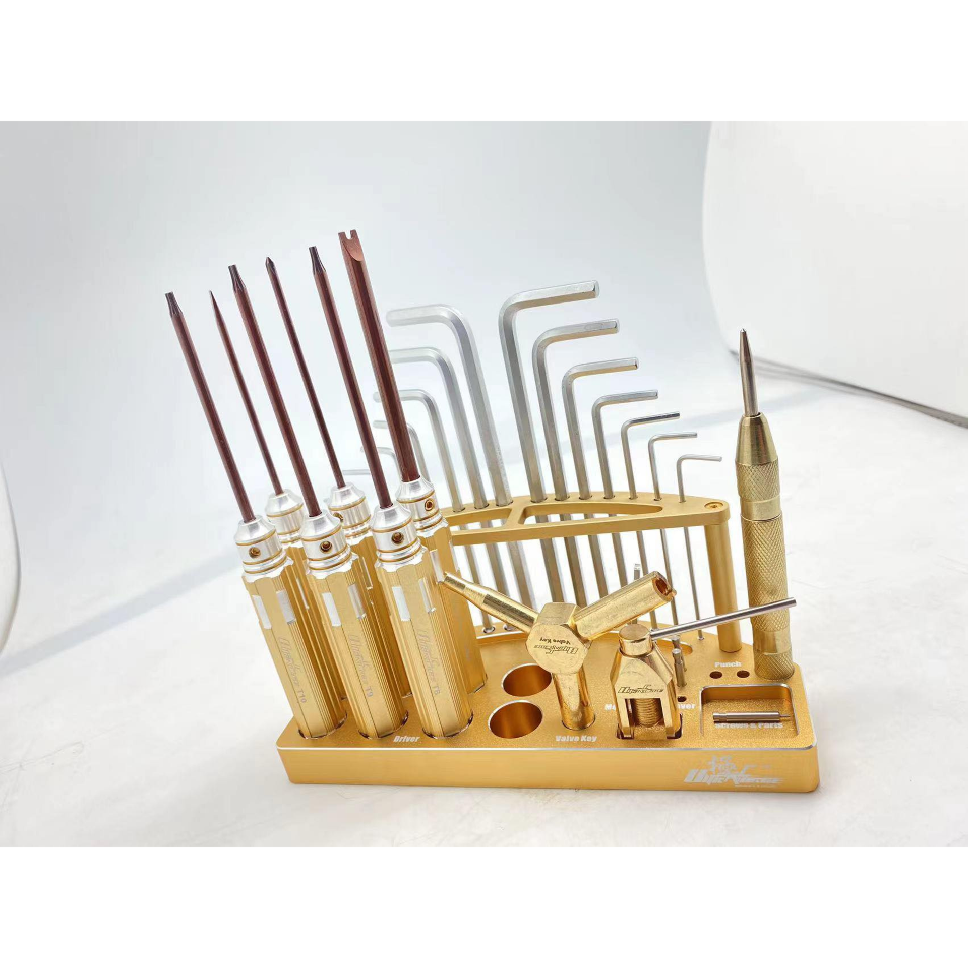Heavy Duty Gold Tool Set & Stand – Command Elite Hobbies