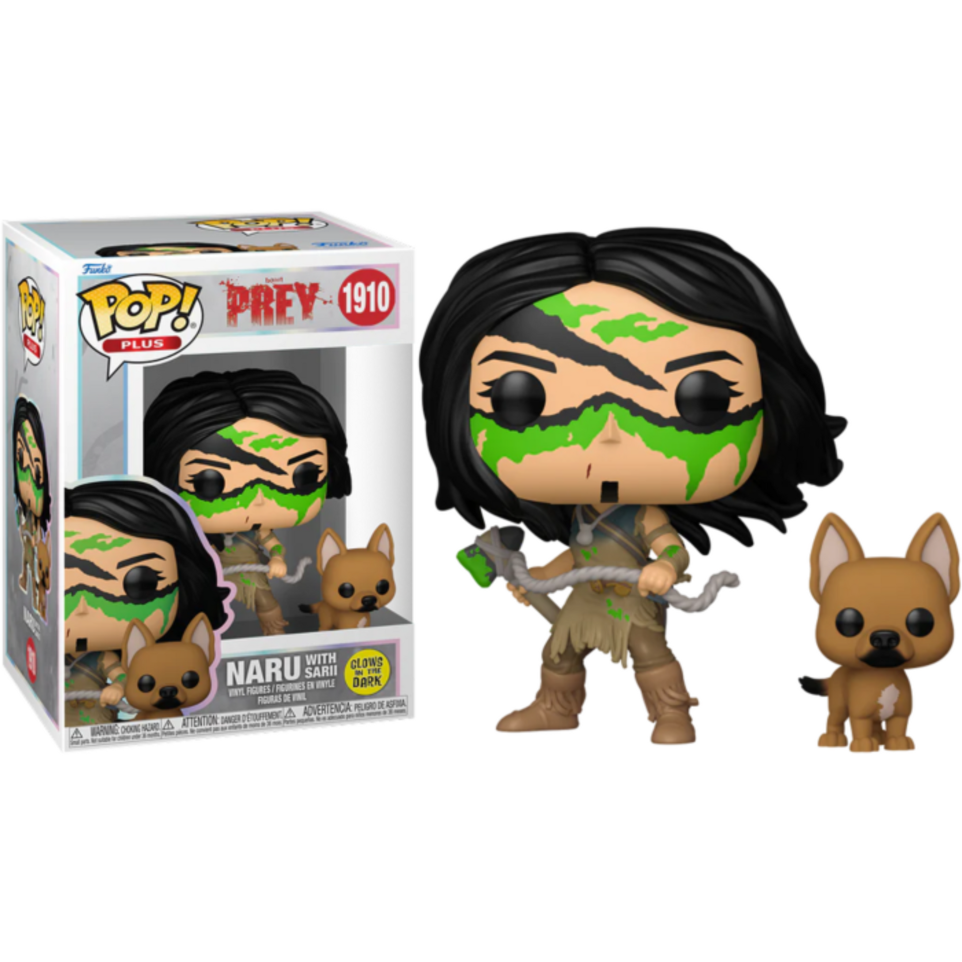 Prey (2022) - Naru with Sarii Glow-in-the-Dark Pop! Plus Vinyl Figure ...